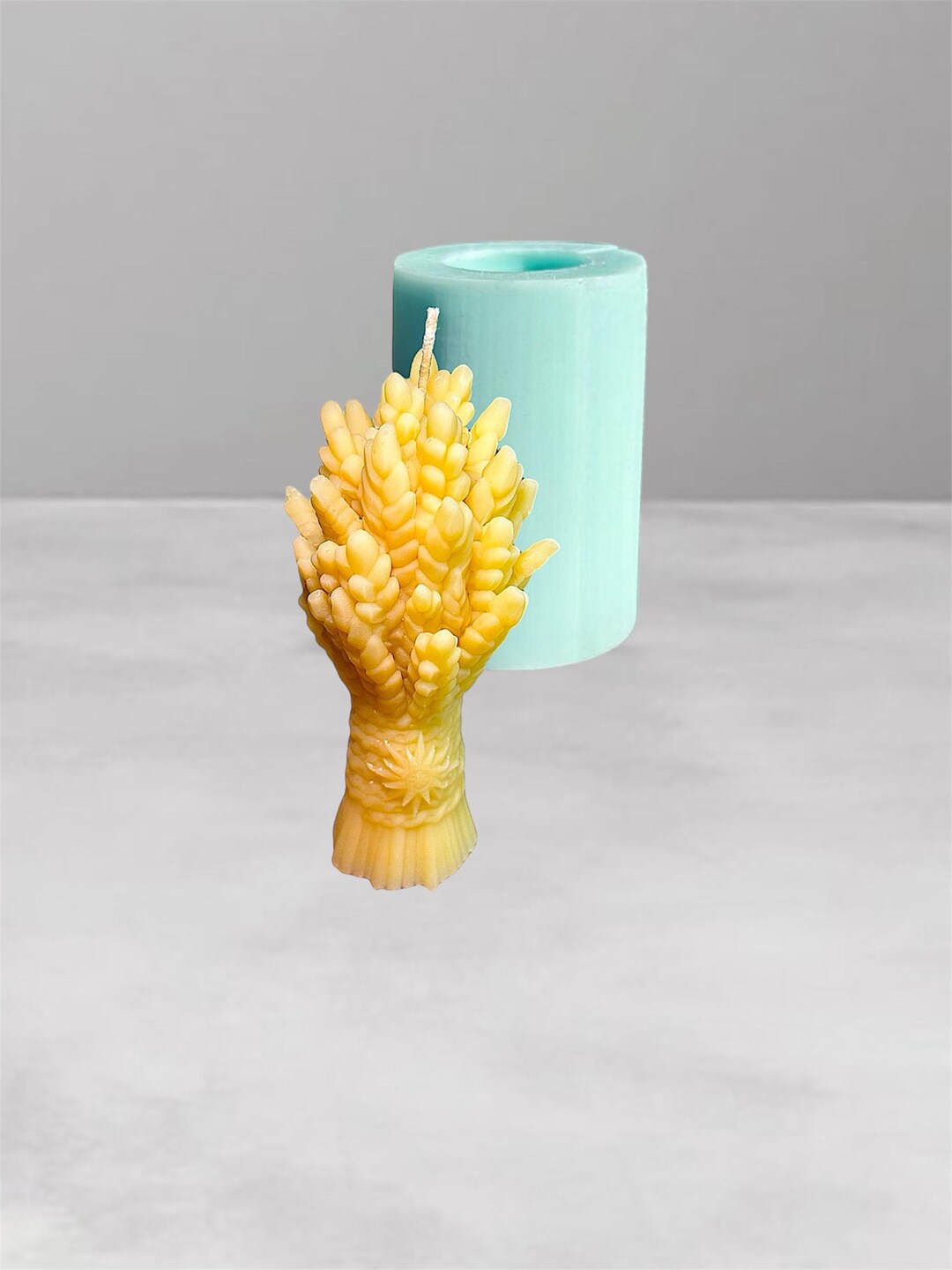 Handmade Wheat Sheaf Candle Mold - Rustic Harvest Design for DIY ...