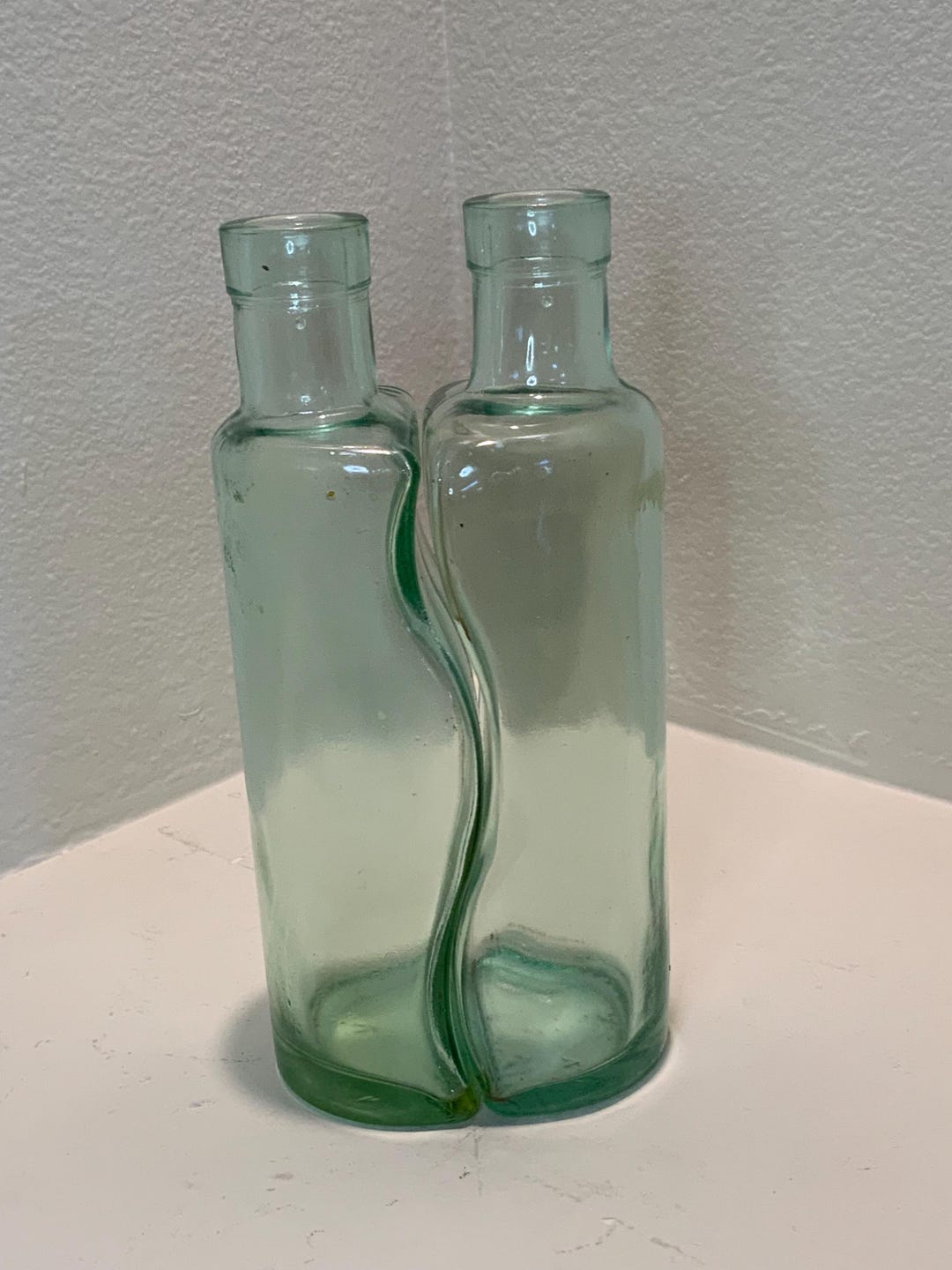 Mid-century Modern Glass Cruet Set: Vetreria Etrusca Oil & Vinegar ...
