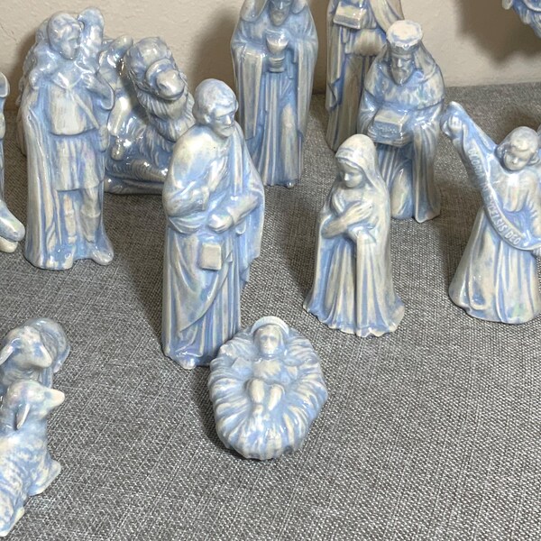 Ceramic Nativity Set - Etsy