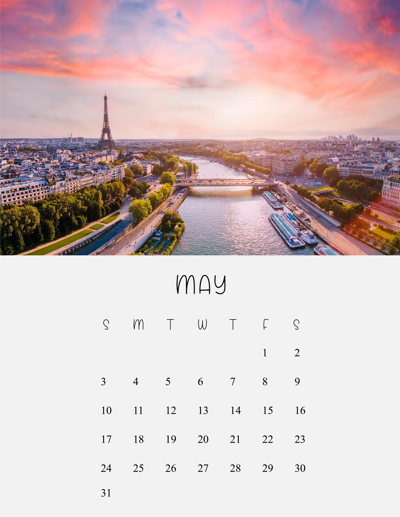 2026 Nature Calendar - Beautiful Scenic Travel Destinations, Digital ...