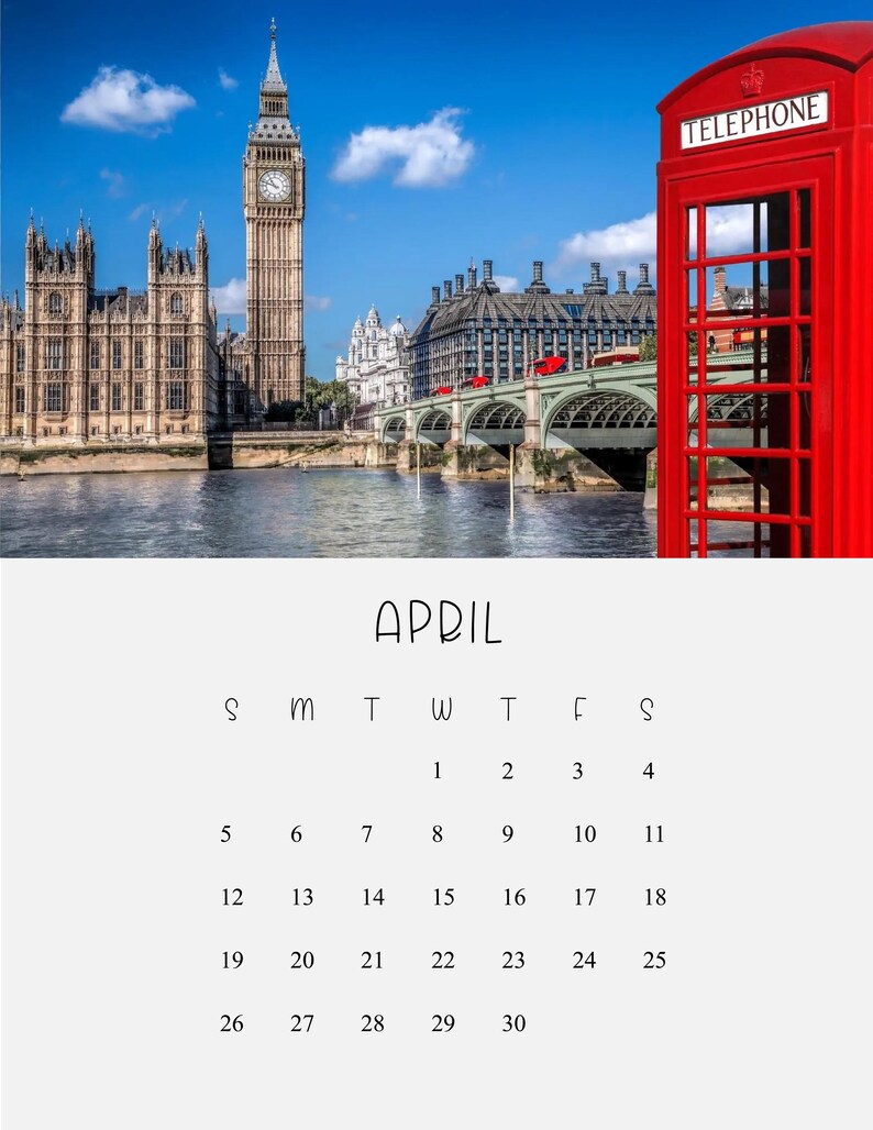 2026 Nature Calendar - Beautiful Scenic Travel Destinations, Digital ...
