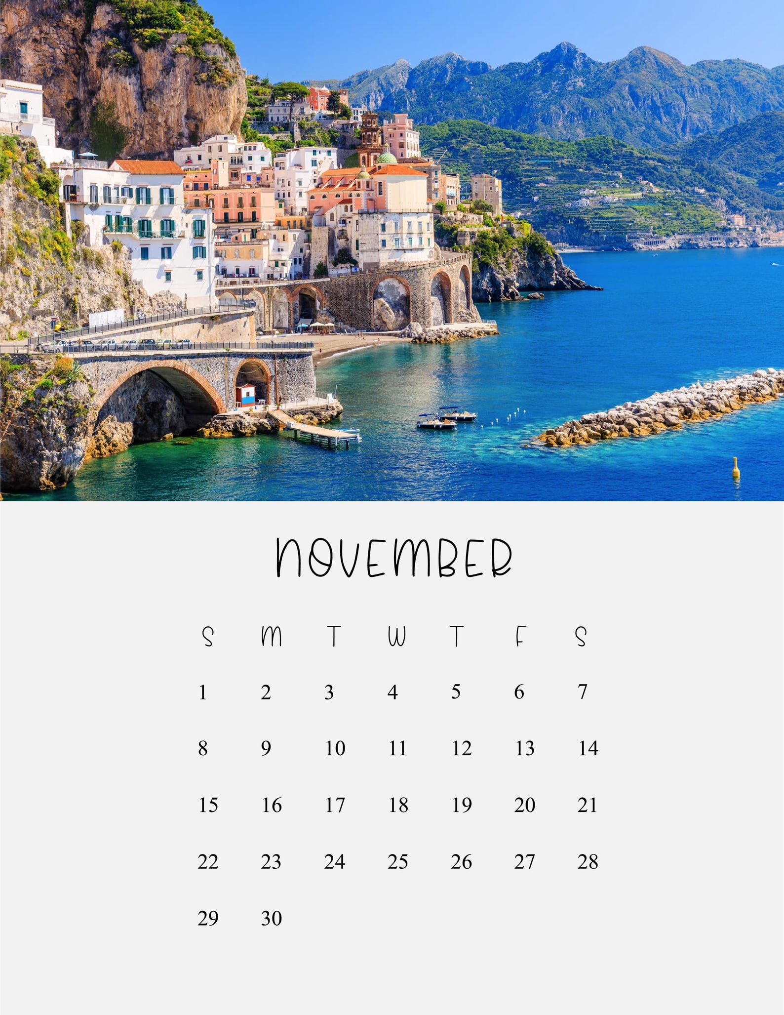 2026 Nature Calendar - Beautiful Scenic Travel Destinations, Digital ...
