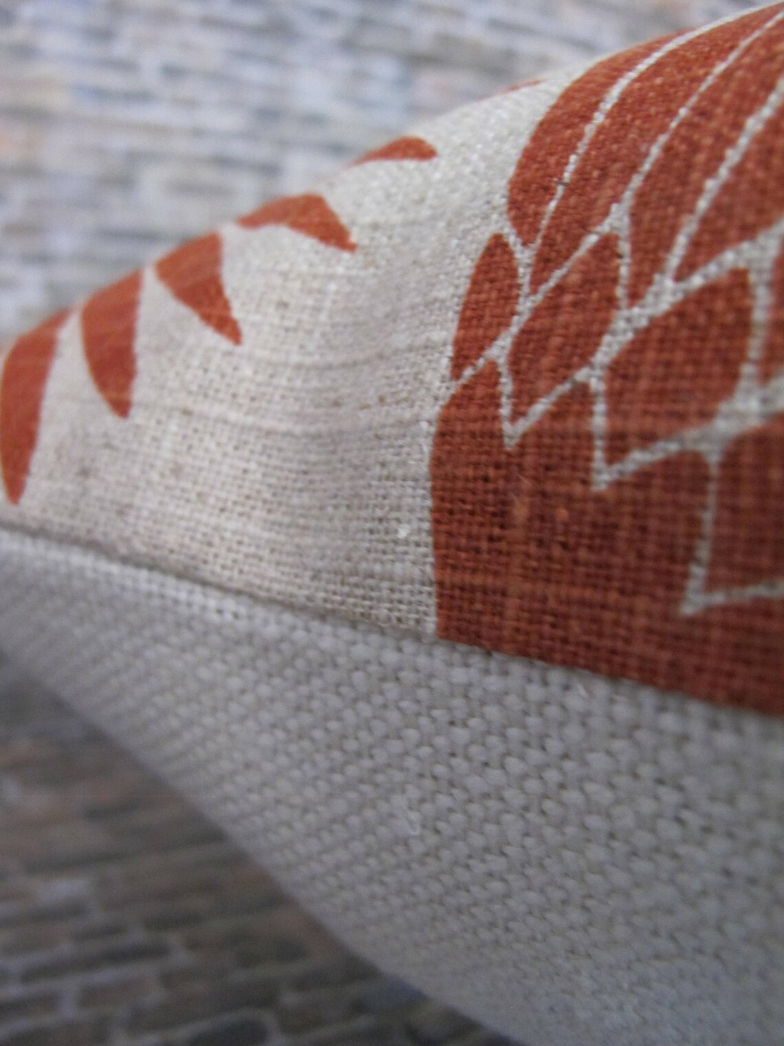 Designer Pillow Cover, GG Flock, Circa, Linen, Tigerlily - Etsy