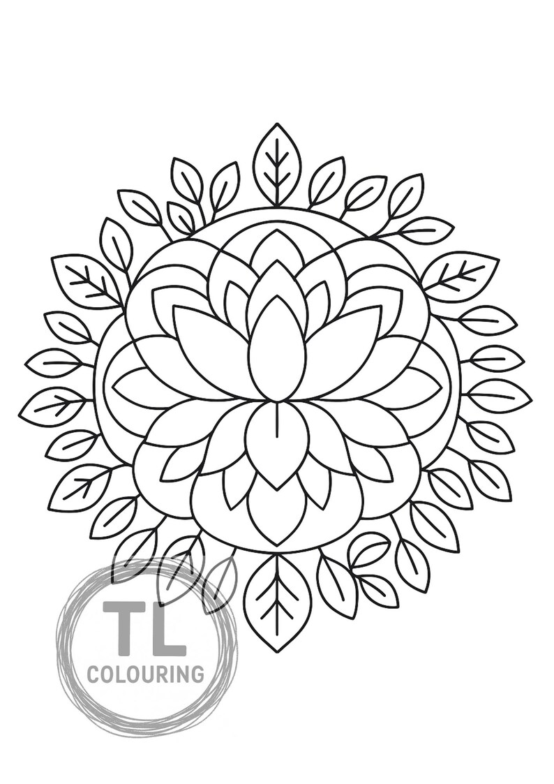 Floral Mandala Colouring Pages for Adults | 14 Printable Designs for ...