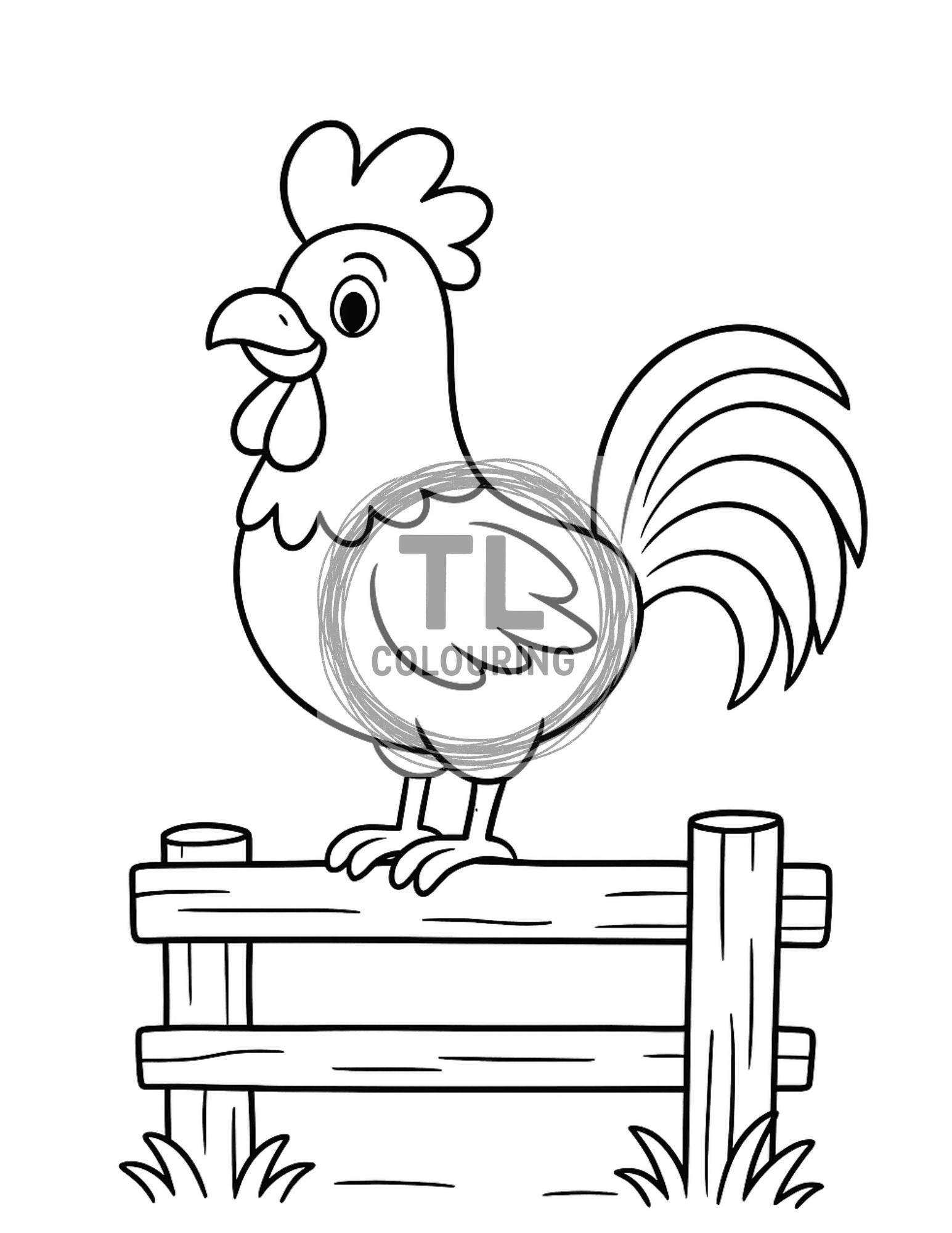 Farm Animals Coloring Book: Easy Kids Printable (PDF Download) - Etsy