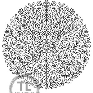 Floral Mandala Colouring Pages for Adults | 14 Printable Designs for ...