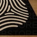 Black and Beige Fingerprint Rug: Modern Abstract Art Decor - Etsy