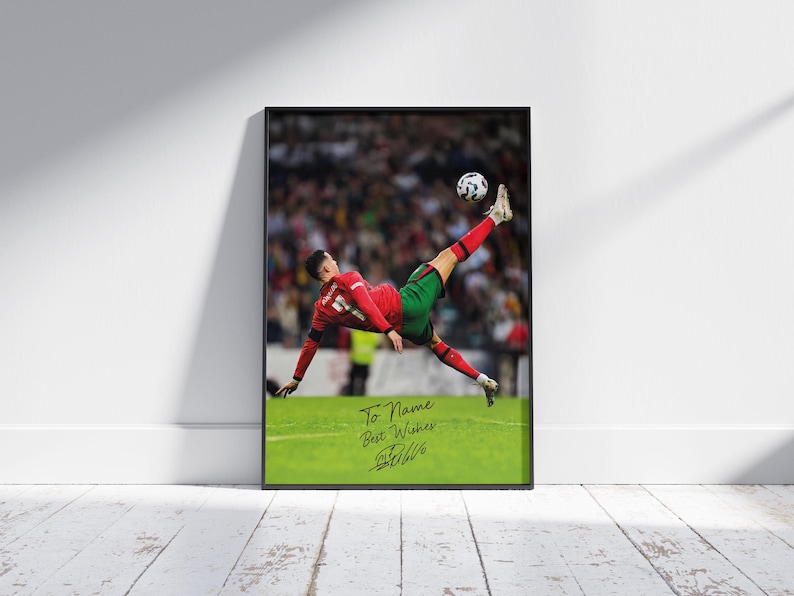 Personalized Cristiano Ronaldo Poster – Custom Name Print With Ronaldo ...