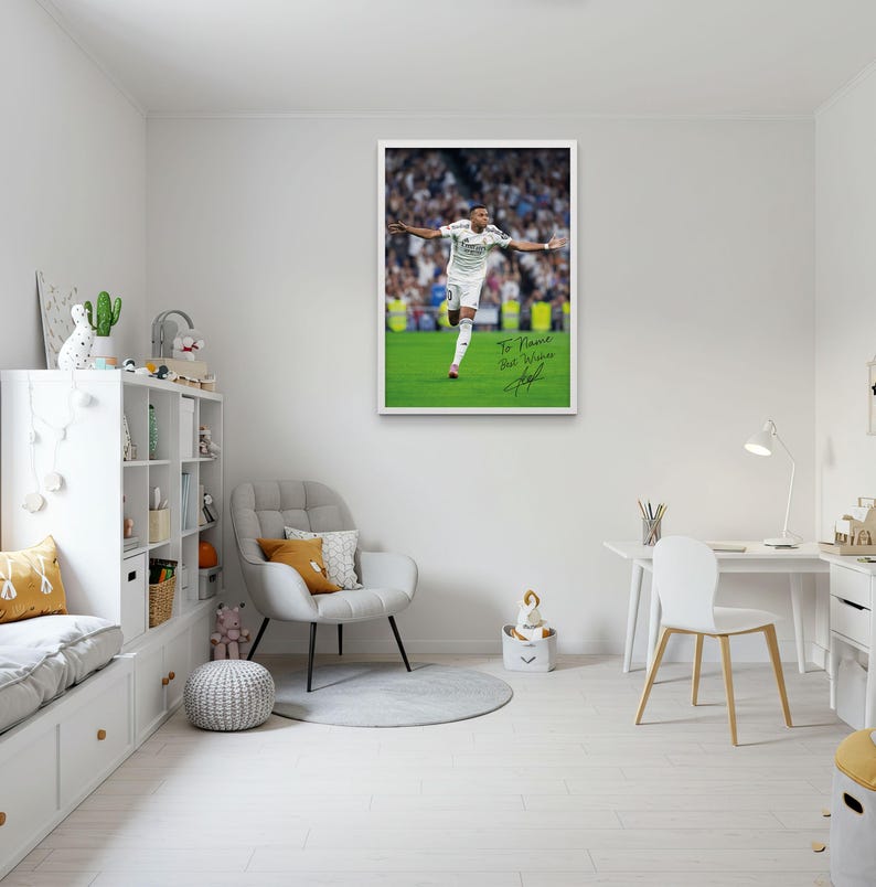 Personalized Kylian Mbappe Poster – Custom Name Print With Mbappe’s ...