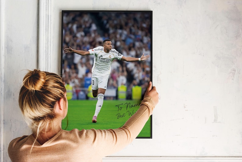 Personalized Kylian Mbappe Poster – Custom Name Print With Mbappe’s ...