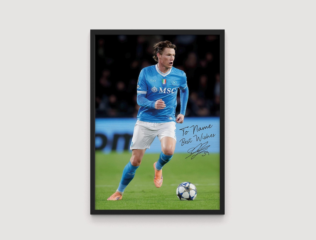 Personalized Scott Mctominay Poster – Custom Name Print With Mctominay ...