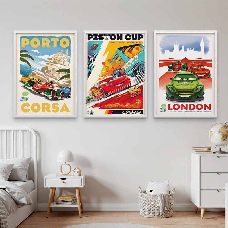 Cars Movie Poster - Etsy