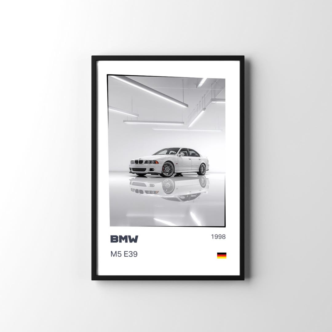 BMW M5 E39 Rolled Poster, Car Enthusiast Wall Art, Automotive Decor ...
