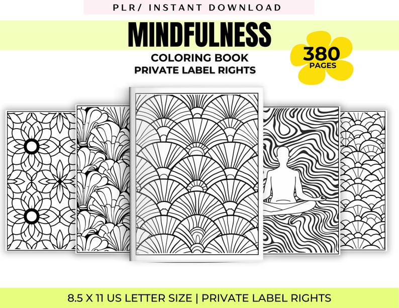 Mindful Pattern Coloring Book Printable for KDP Interior, Stress-relief ...