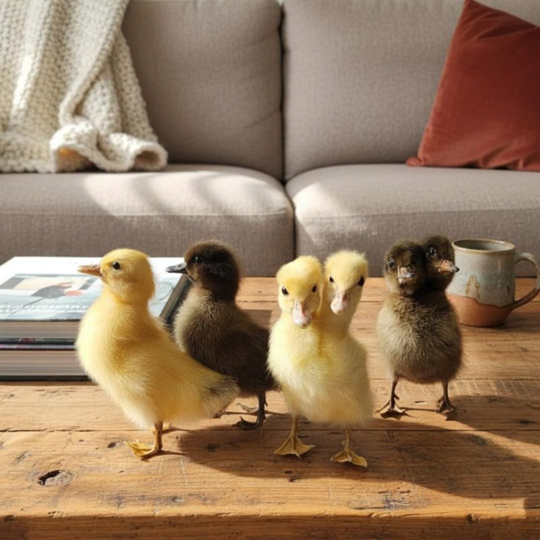 Real Taxidermy Duckling | Two Headed & Single Head | Yellow and Gray ...