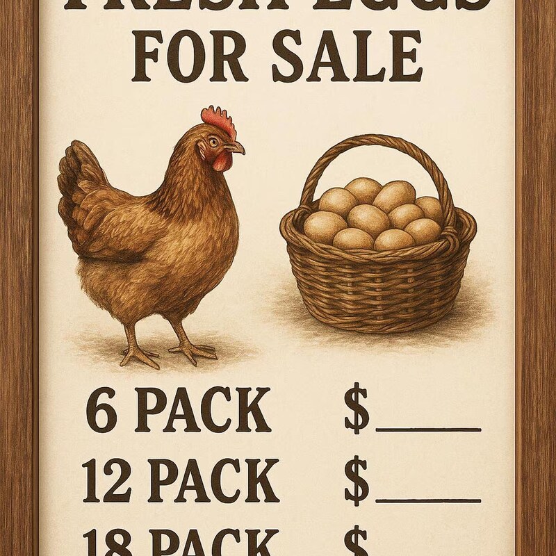 Eggs for Sale Sign - Etsy