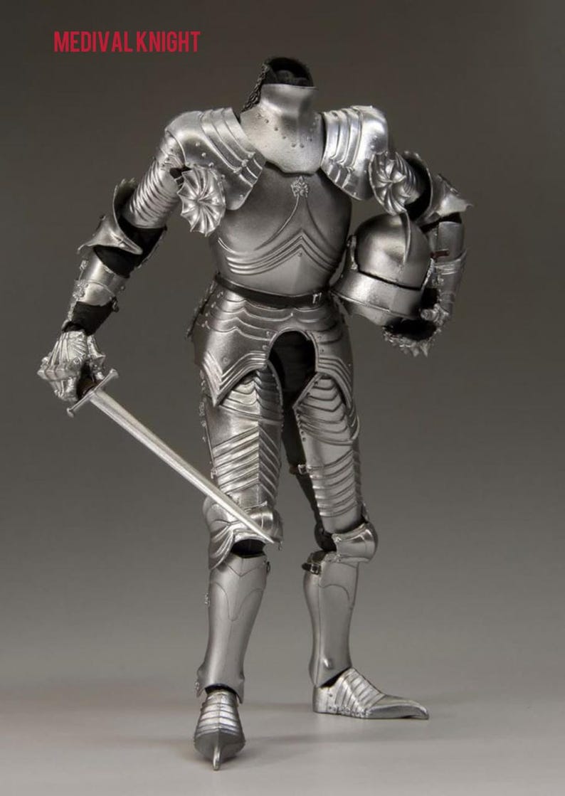 Medieval Knight Armor Suit | Silver Steel Full Body Armor | Handcrafted ...