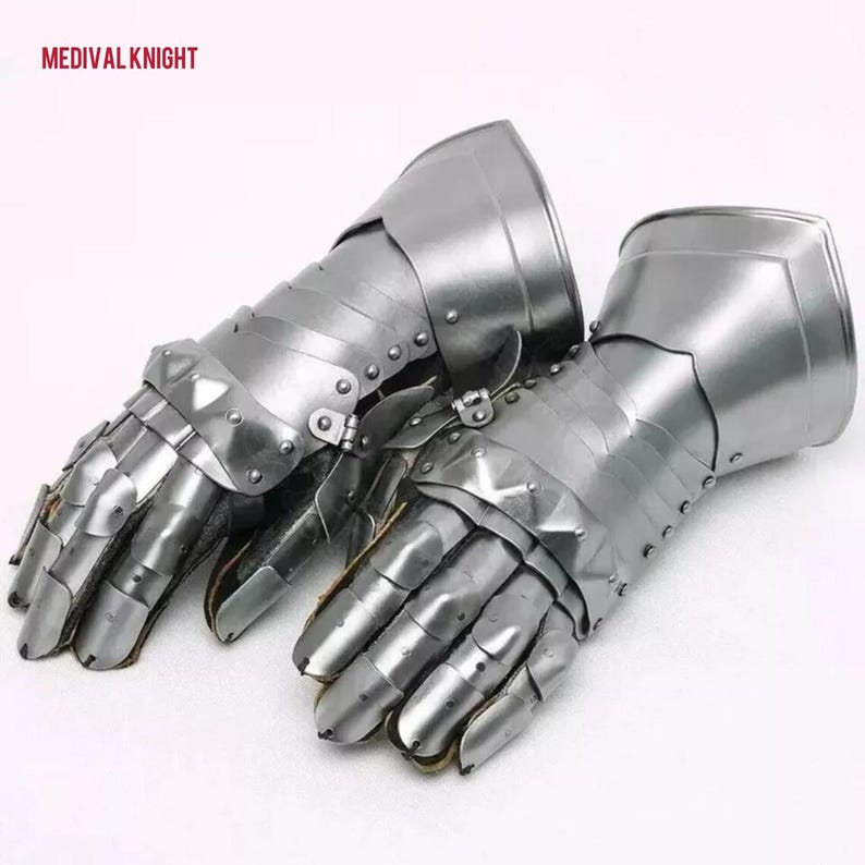 Medieval Knight Armor Gloves Warrior Gauntlets Combat Gauntlet Metal - Etsy