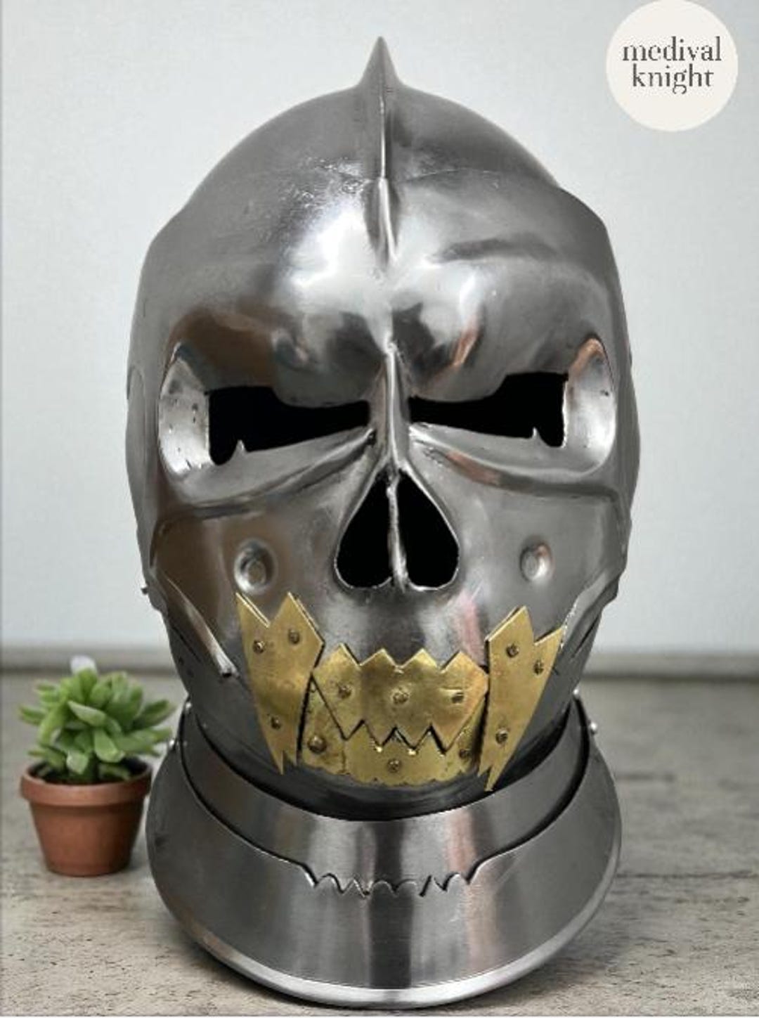 Medieval Helmet Devil Face Demonic Ghost Old Demonic Old Face Helmet ...