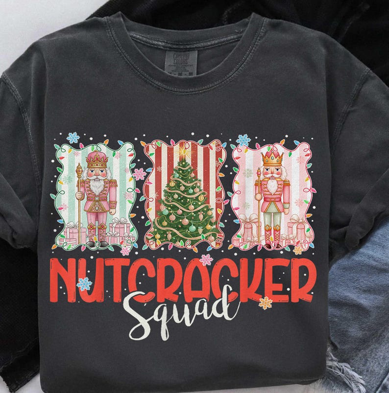 Merry Christmas Nutcracker Squad Png, Girly Christmas Sublimation ...