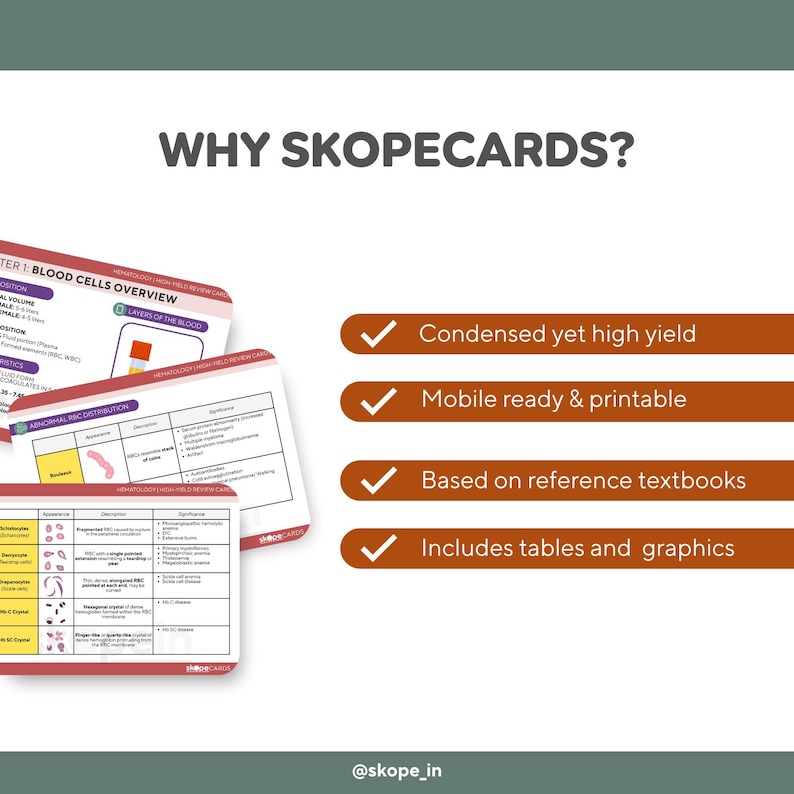 Hematology Flashcards Bundle: ASCP Exam Study Guide (digital PDF ...