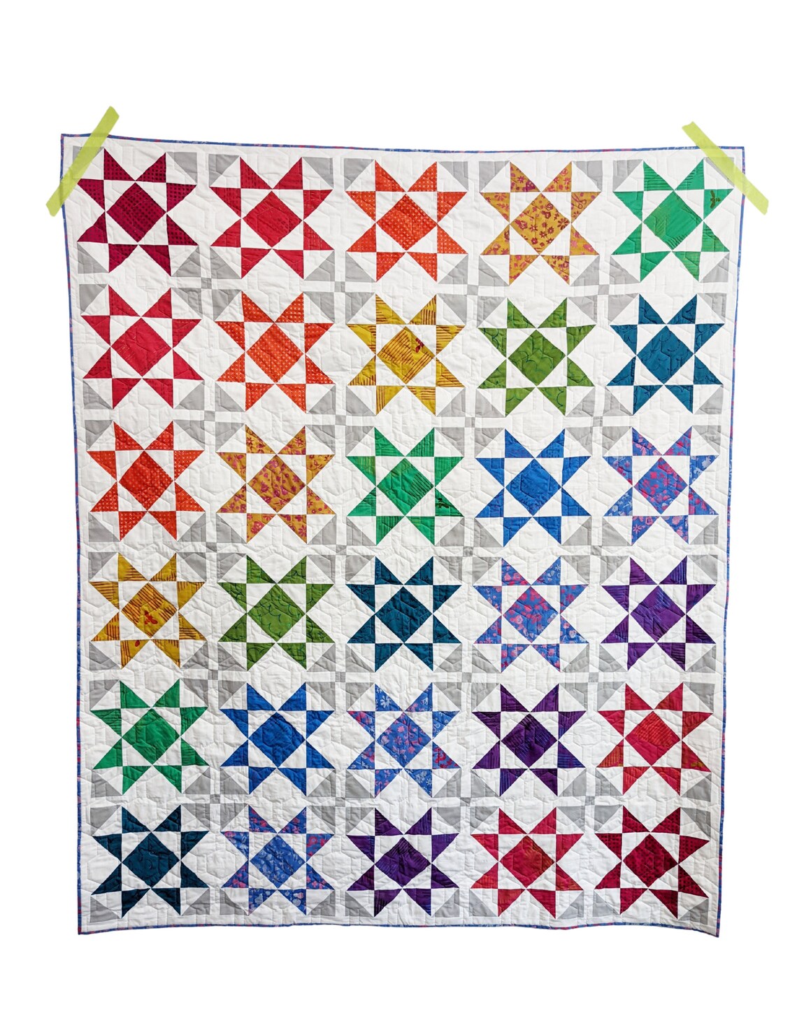 Star Quilt Pattern PDF fat Quarter Friendly Luster by Slightly Biased ...