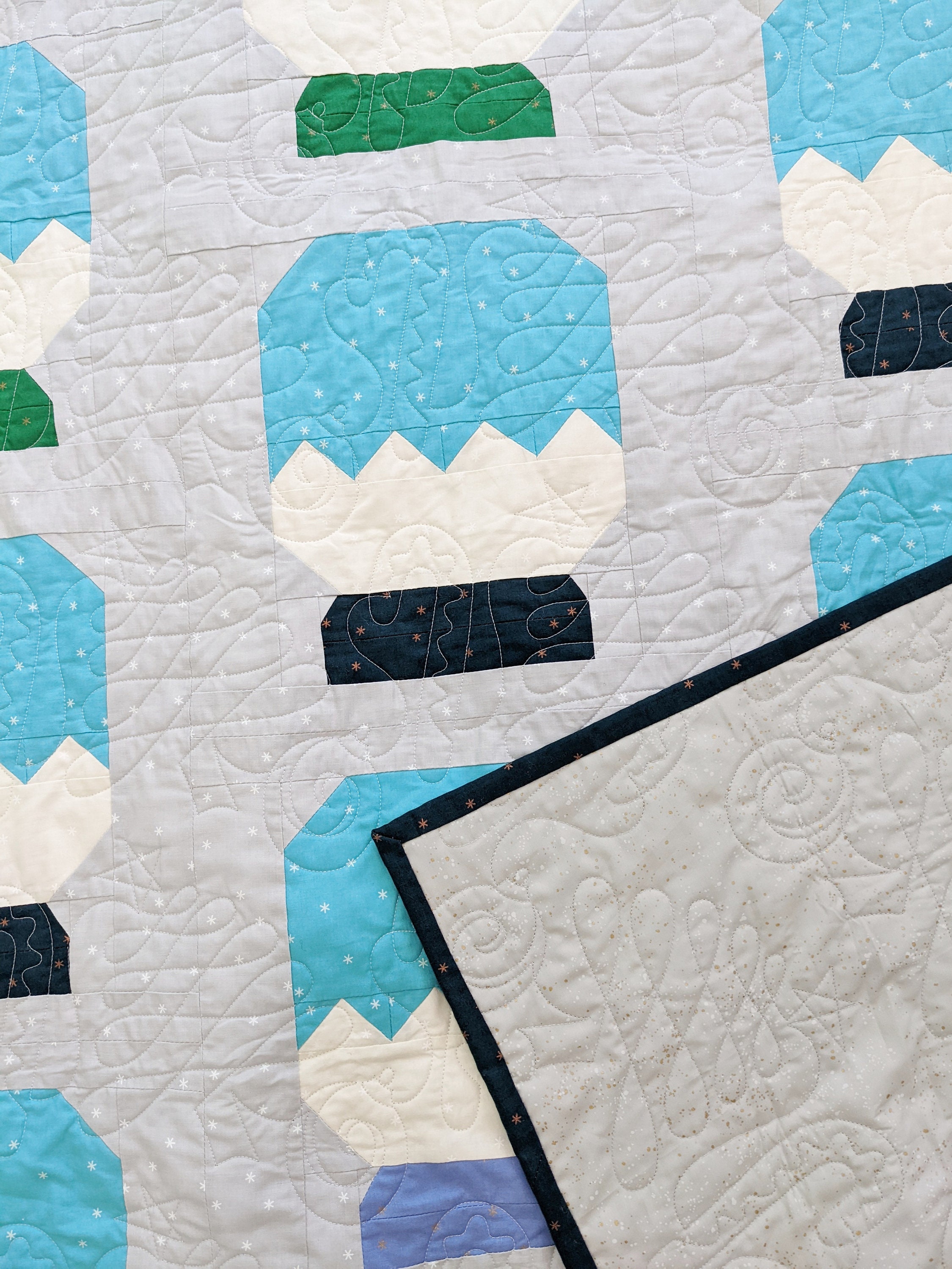 Snow Globe Quilt Pattern PDF Shake It up by Slightly Biased Quilts - Etsy