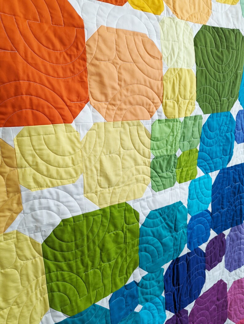 Snowball Pattern PDF *scrap Friendly* Pom Pom by Slightly Biased Quilts ...