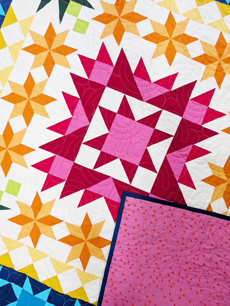 Star Medallion Quilt Pattern PDF *scrap Friendly* Study of Stars by ...