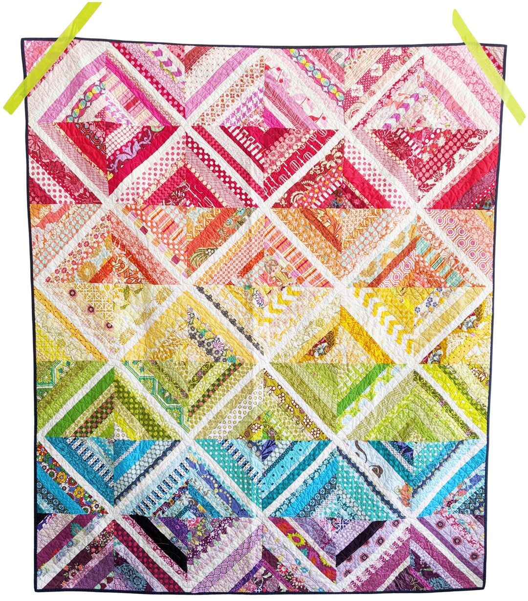 Strip Quilt Pattern PDF *scrap Friendly* Biased by Slightly Biased ...