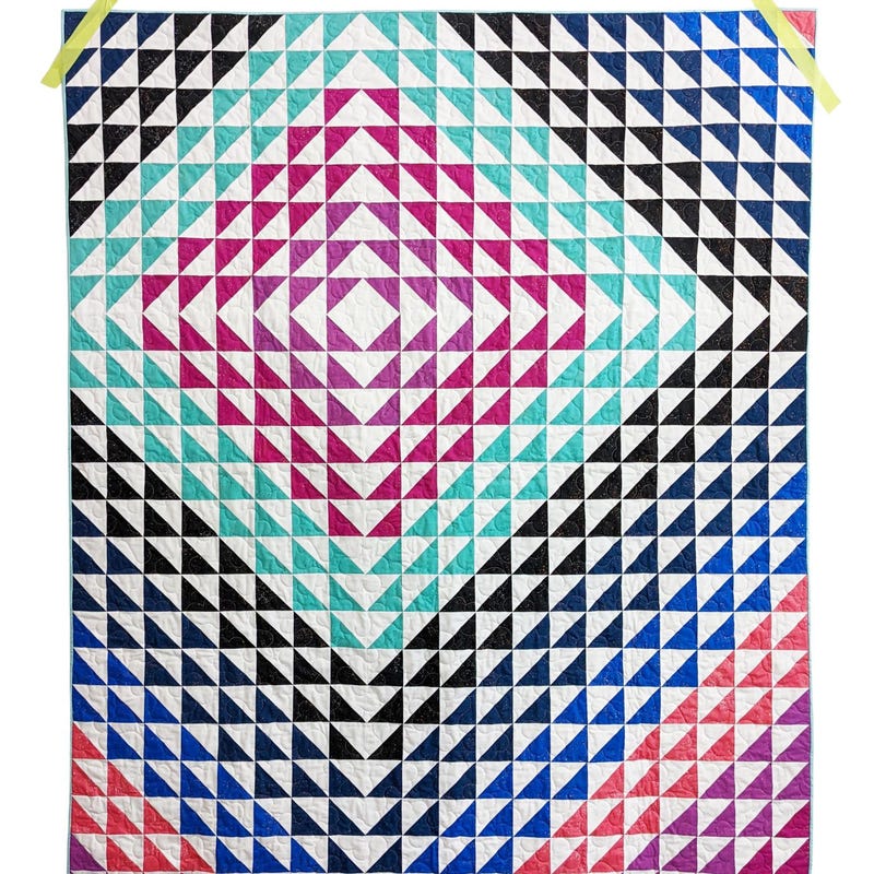 Triangle Quilt Pattern - Etsy