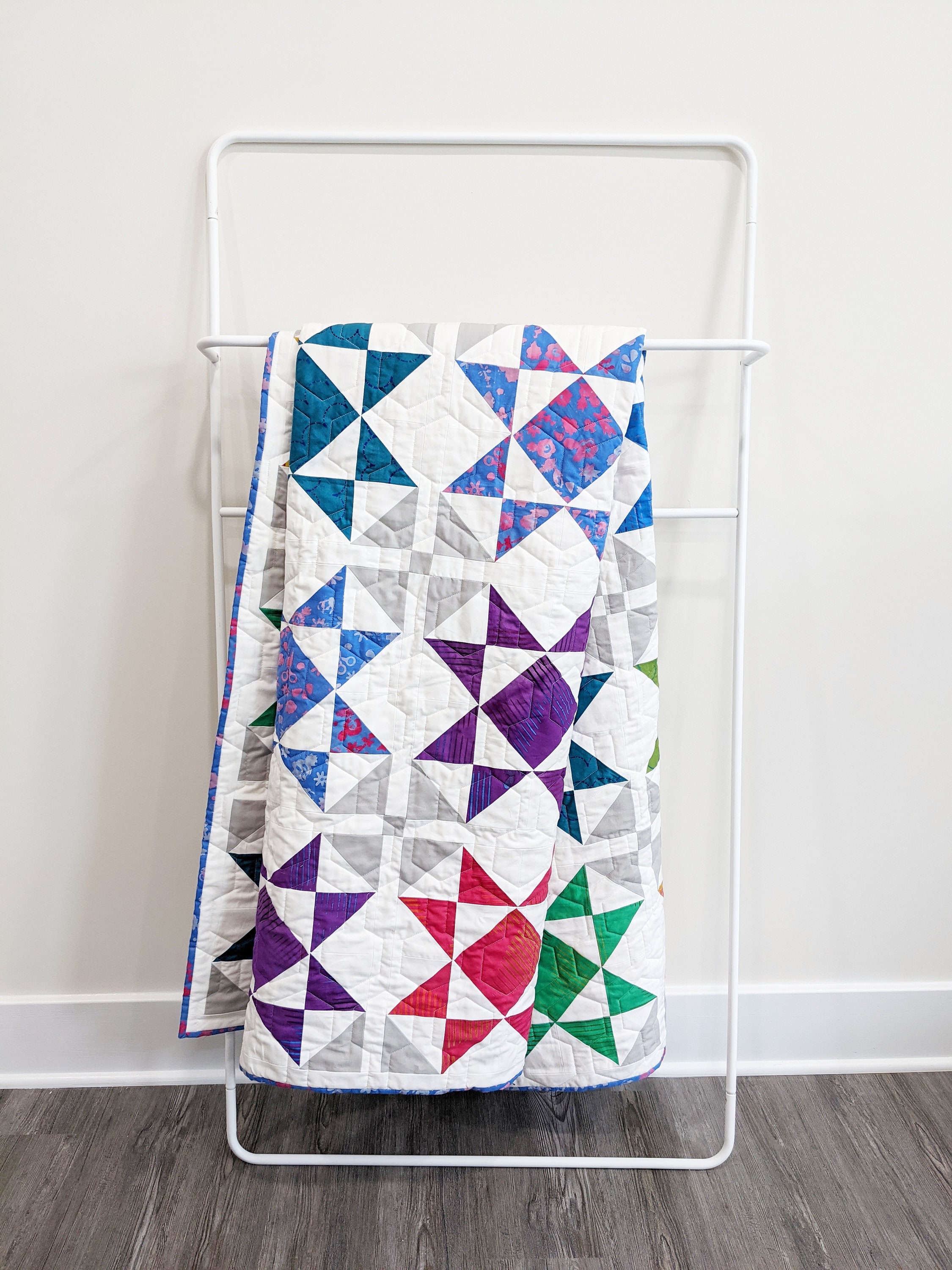 Star Quilt Pattern PDF fat Quarter Friendly Luster by Slightly Biased ...