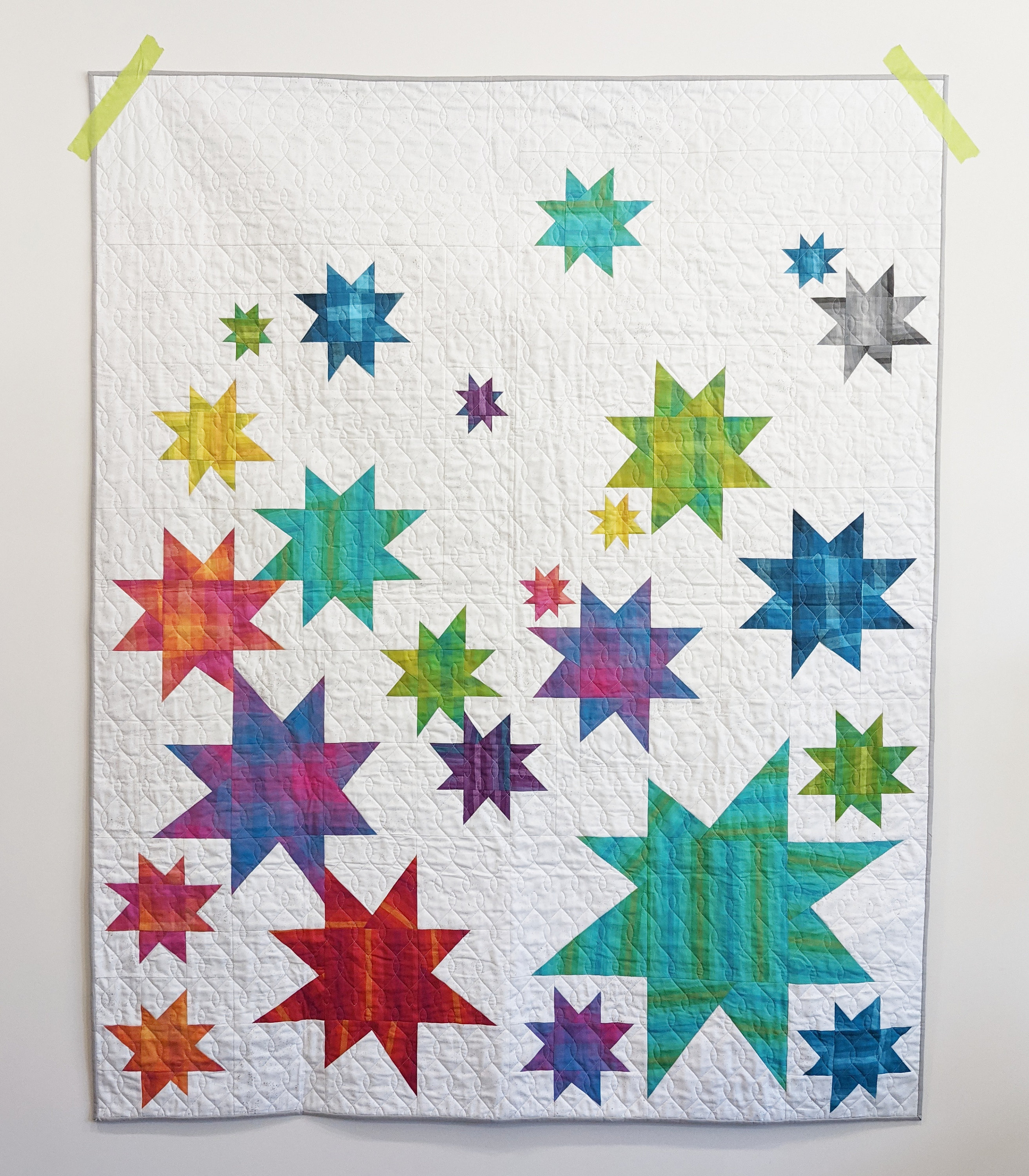 Star Quilt Pattern PDF *scrap Friendly* Vela by Slightly Biased Quilts ...