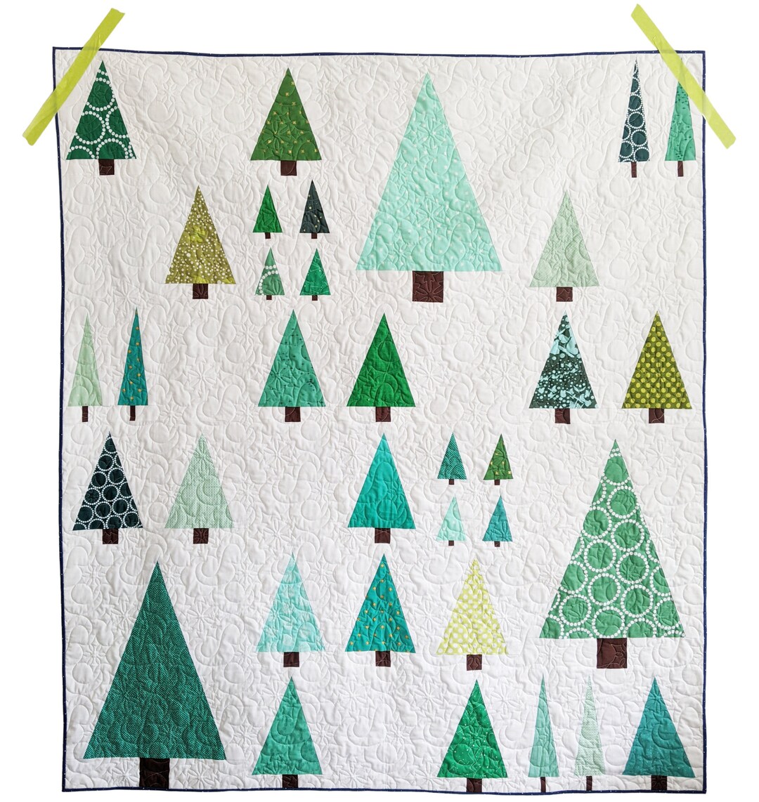 Tree Quilt Pattern PDF *scrap Friendly* Arboreal by Slightly Biased ...