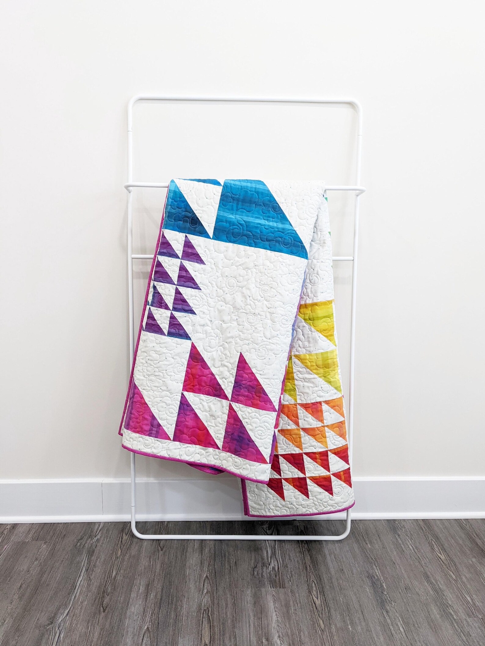 Triangle Quilt Pattern PAPER *fat Quarter Friendly* Vertex by Slightly ...