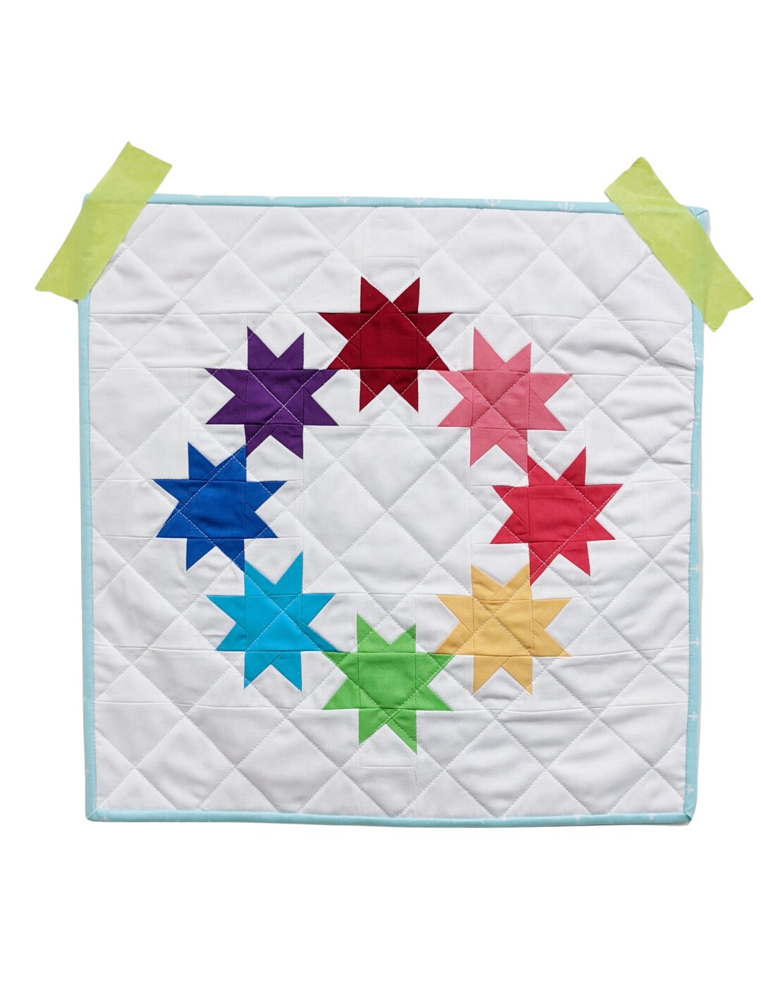 Star Mini Quilt Pattern PDF scrap Friendly Vela by Slightly - Etsy