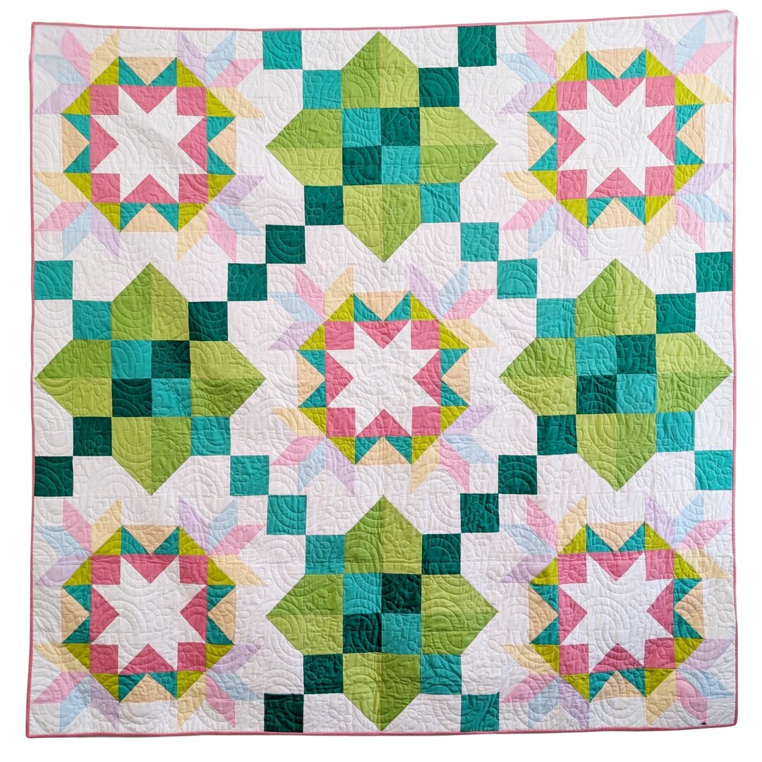 Clover & Bloom PAPER Quilt Pattern - Etsy