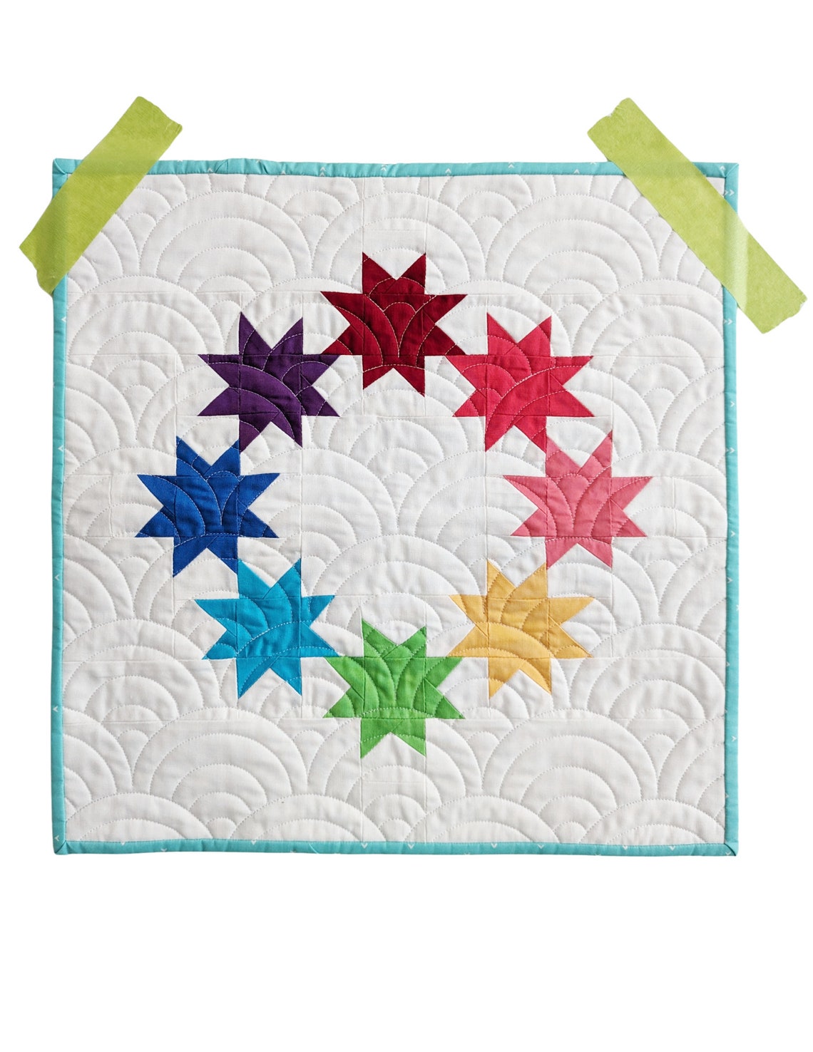 Star Mini Quilt Pattern PDF scrap Friendly Vela by Slightly Biased ...