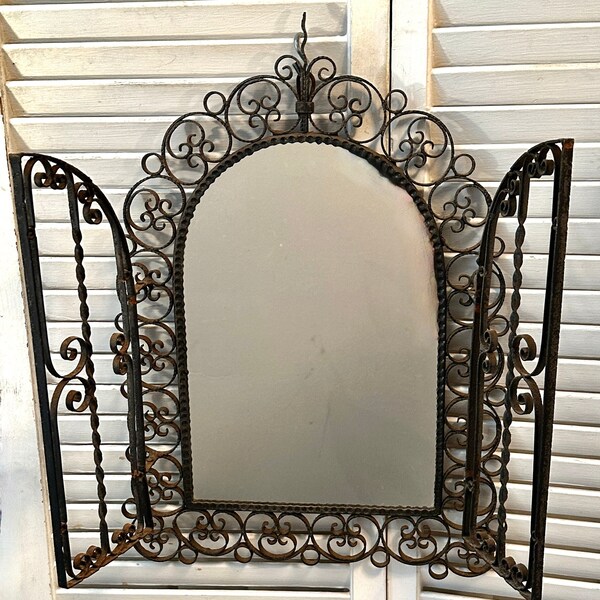 Wrought Iron Mirror - Etsy