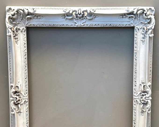 20 X 26 White Frame, Vintage Ornate White Wedding Frame, Picture Frame ...