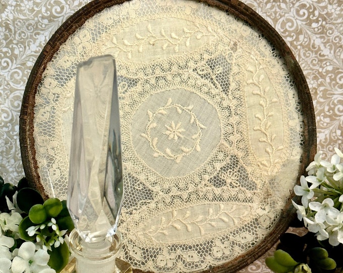 Vintage French Normandy Lace Tray, Normandy Lace Vanity Tray, Hollywood ...