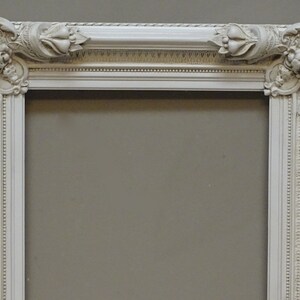Vintage 14 X 20 White Frame, Ornate White Picture Frame, Frame for ...