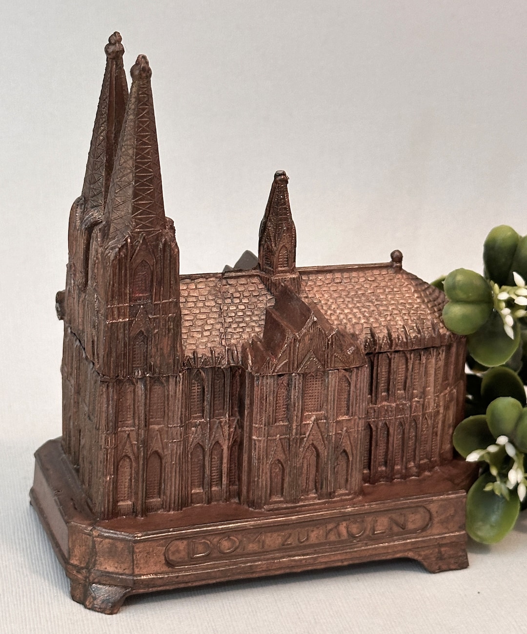 Antique Dom Zu Koln Jewelry Box, Cathedral Jewelry Casket, Metal ...