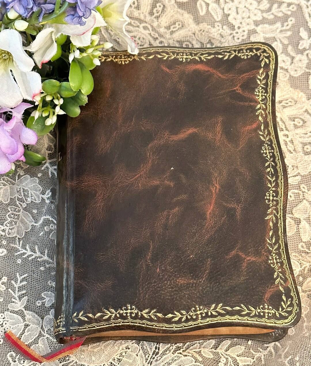 Antique French Missal Missel, Leather Paroissien Parishioner Prayer ...