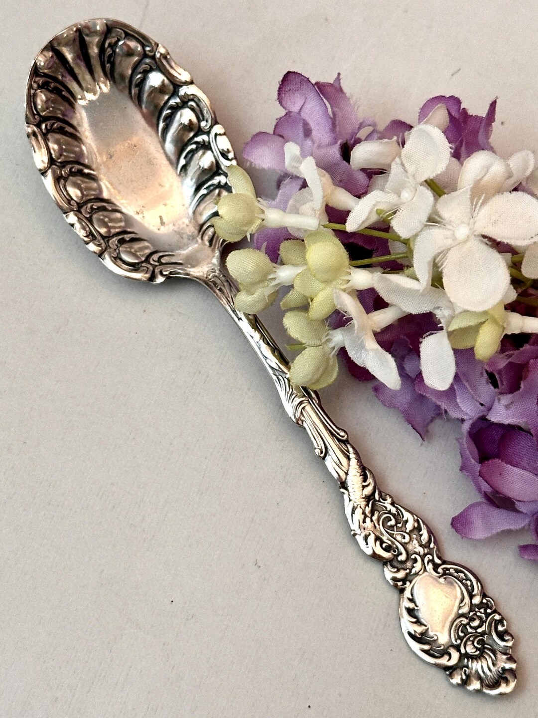 Antique 1847 Rogers Bros Sugar Spoon Columbia Pattern, Columbia Silver ...