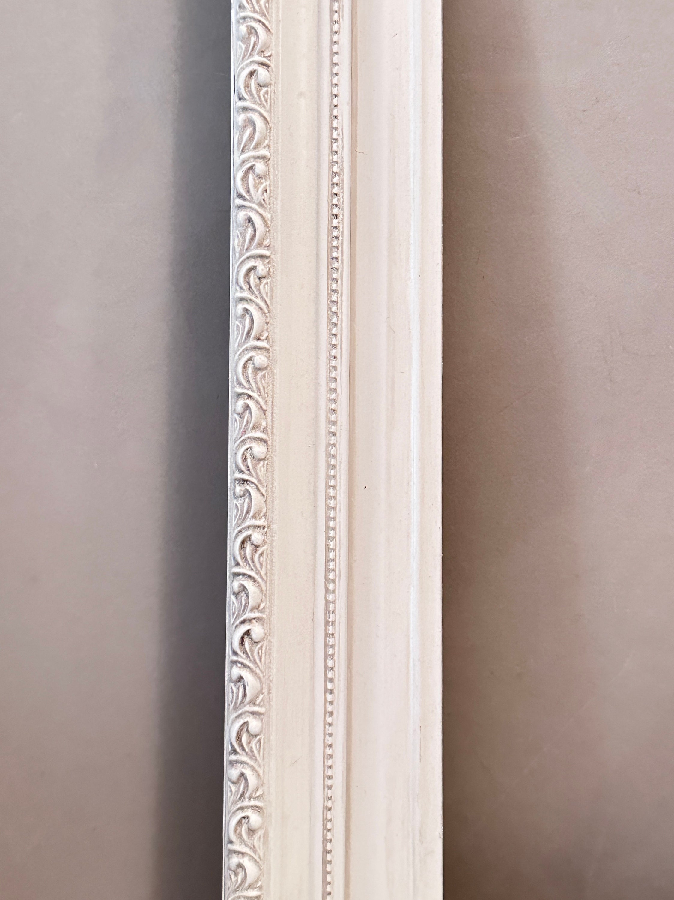 Vintage 6 X 12 Rectangle White Frame, 6x12 Picture Frame With Glass ...
