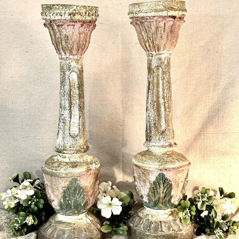 Painted Candlesticks - Etsy