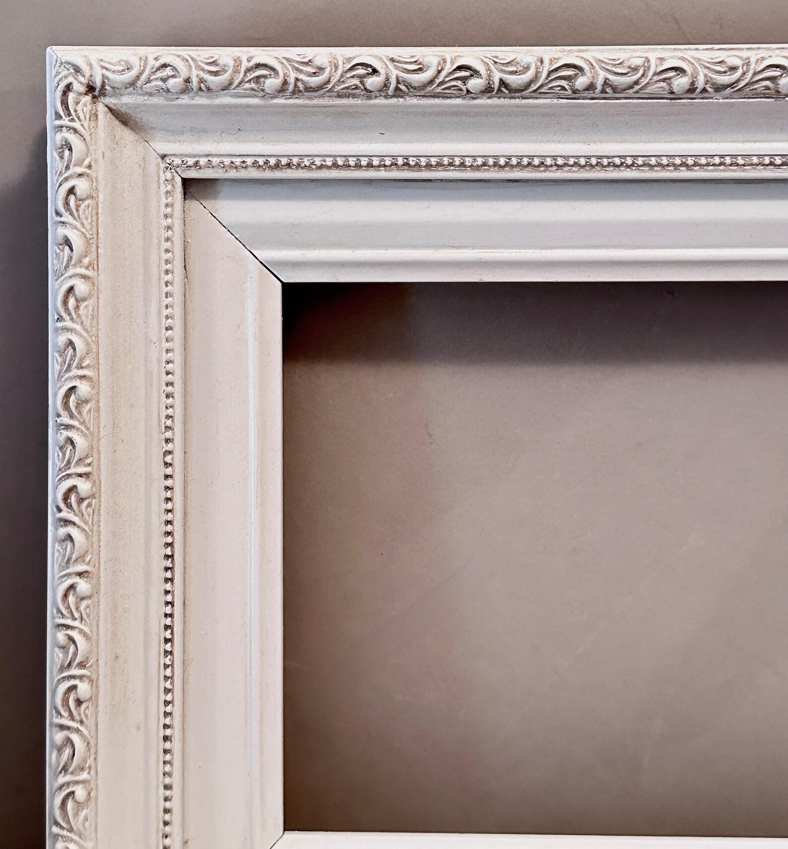 Vintage 6 X 12 Rectangle White Frame, 6x12 Picture Frame With Glass ...