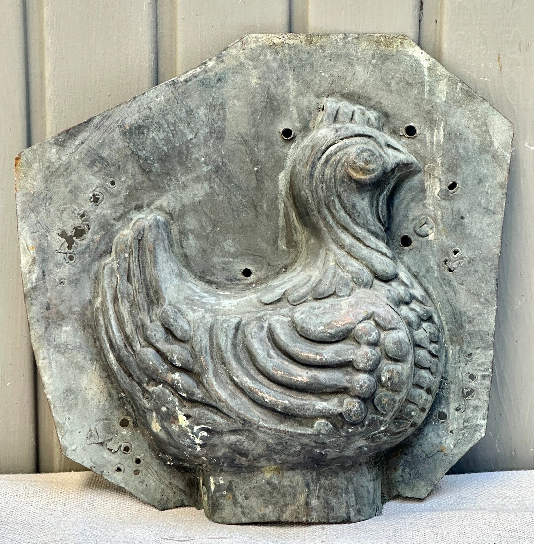 Vintage French Copper Chicken Candy Mold, Metal Chicken Pastry Mold ...
