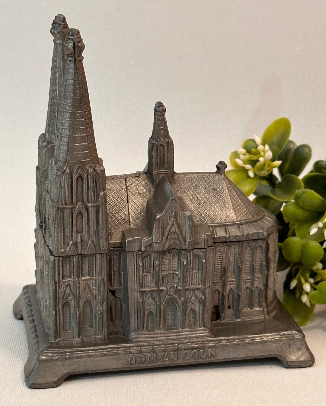 Antique Dom Zu Coln Jewelry Box, Cathedral Jewelry Casket, Metal ...